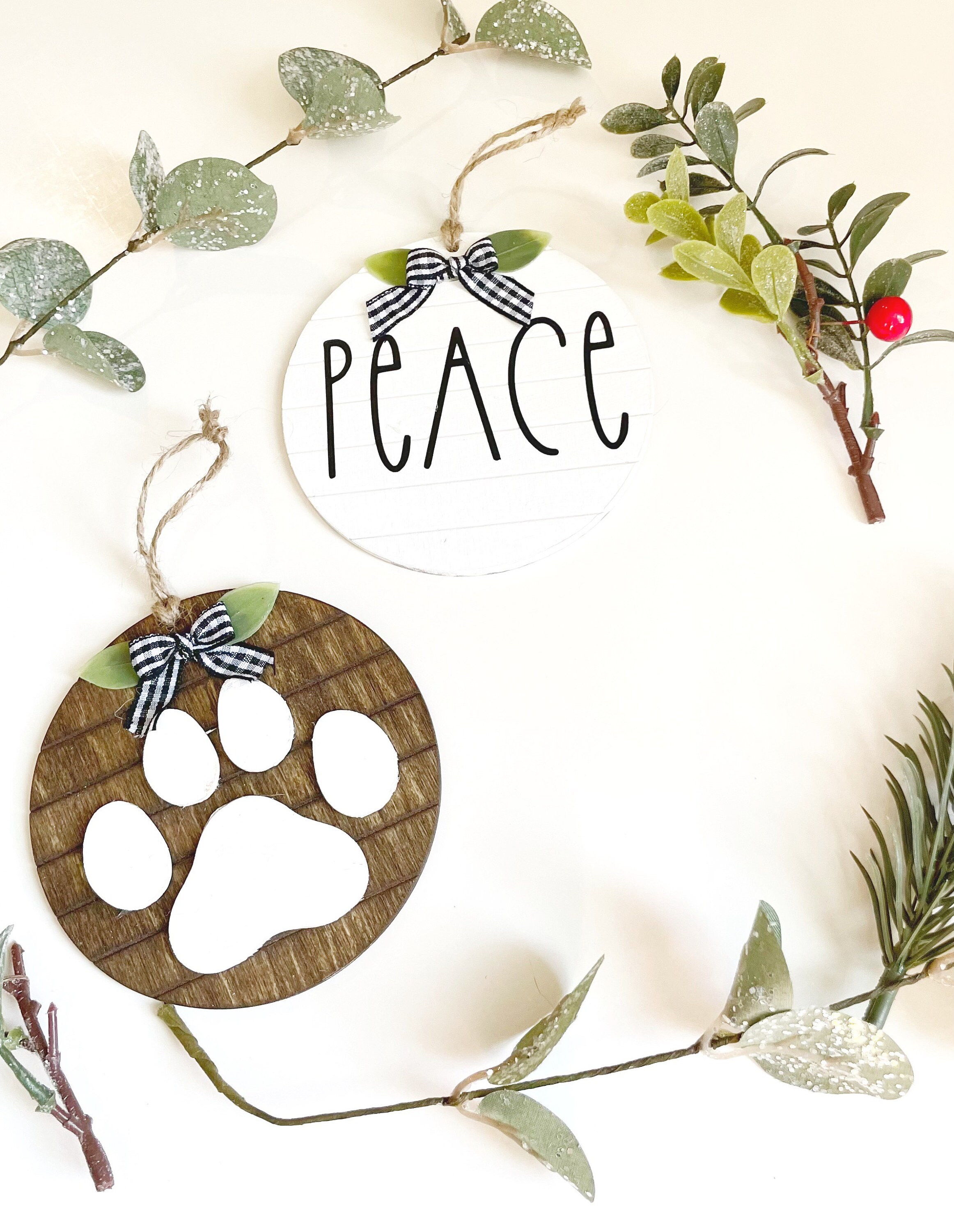 Shiplap farmhouse Ornament Rae Dunn Christmas Ornaments Custom Ornament ...