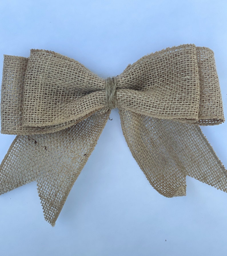 Pre Made Burlap Bow Rustic Home Decor Burlap Bow for DIY - Etsy