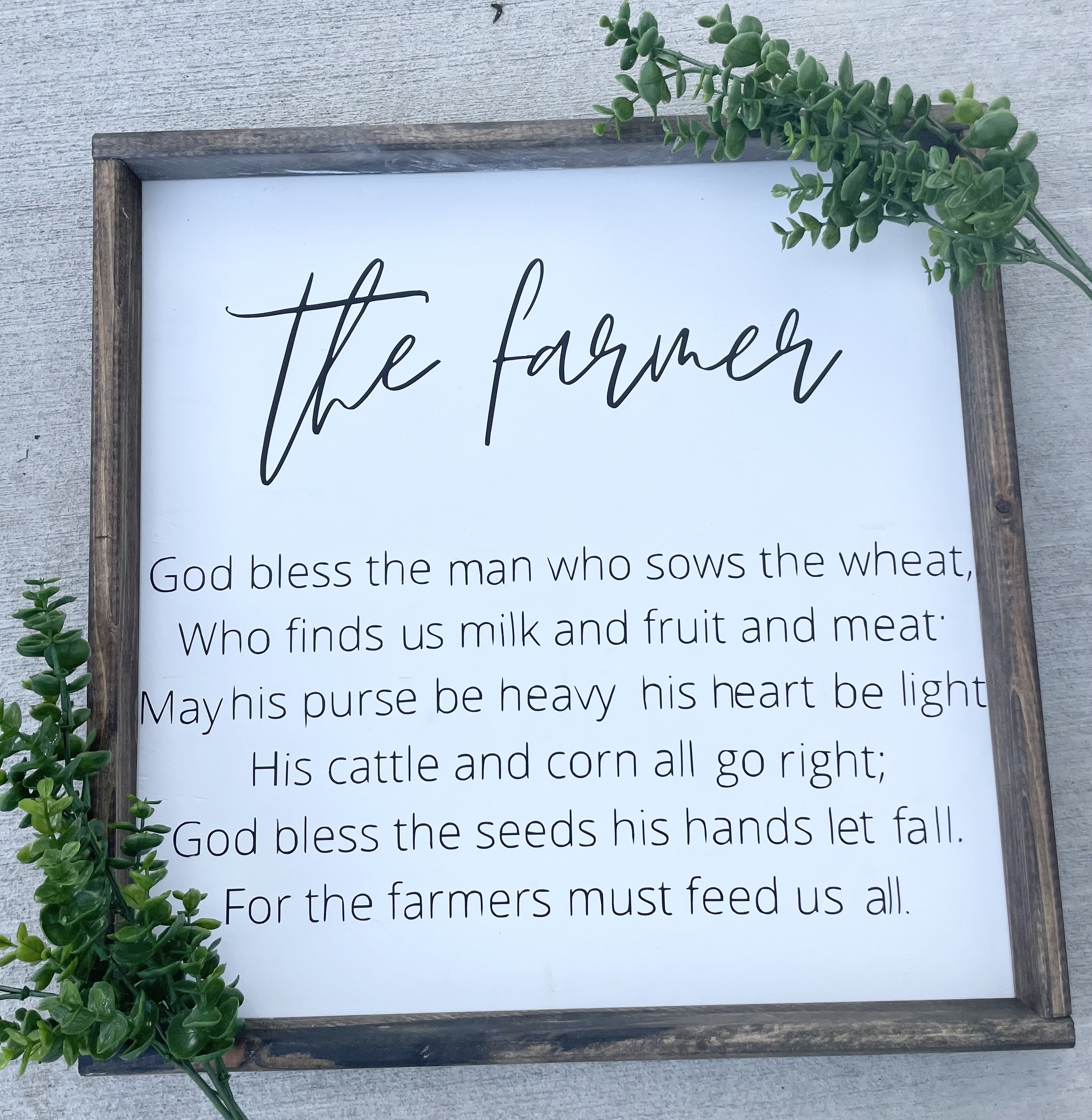 The Farmer Sign Farmer Quote Wood Sign America Needs Farmers - Etsy