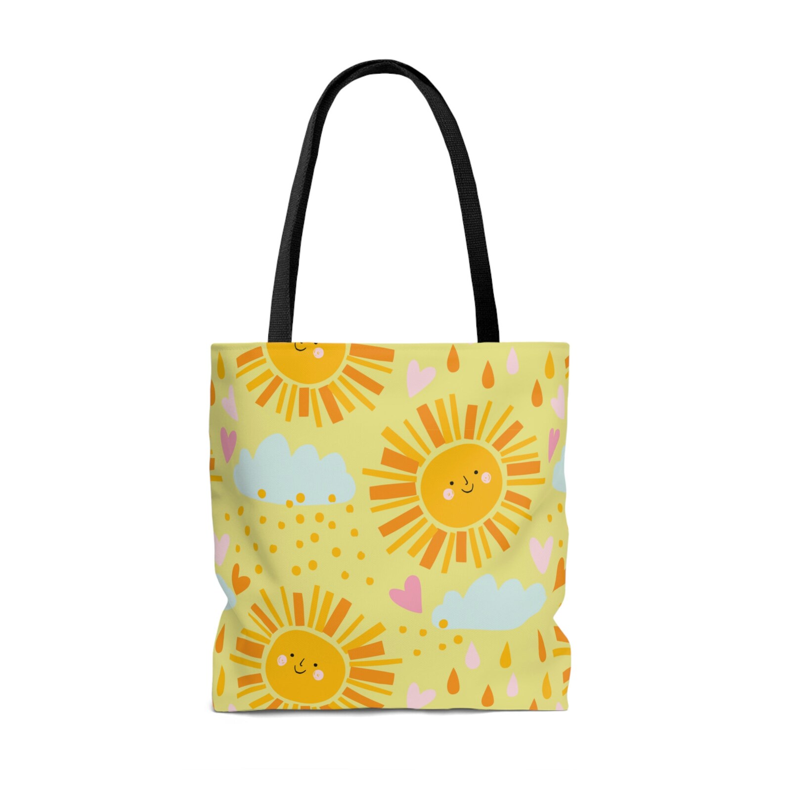Sun Rays Tote Bag, Summer Beach Tote Bag, Kid Name Canvas Bag ...