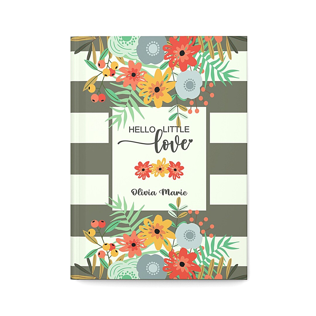 Sage Green Personalized Letters to Baby Notebook Journal, Pregnancy ...