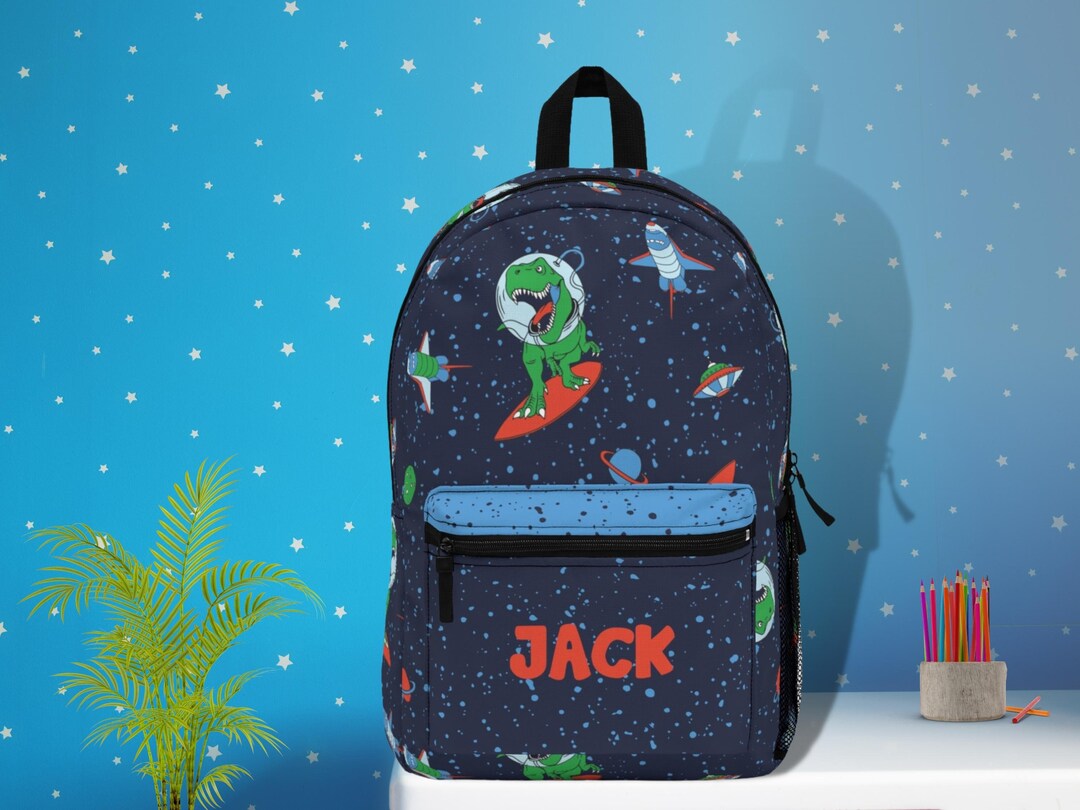 Personalized Dinosaur Backpack, Space Backpack, Boys Personalized ...