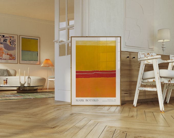 Stampa artistica di Mark Rothko: Espressionista astratto vintage ...