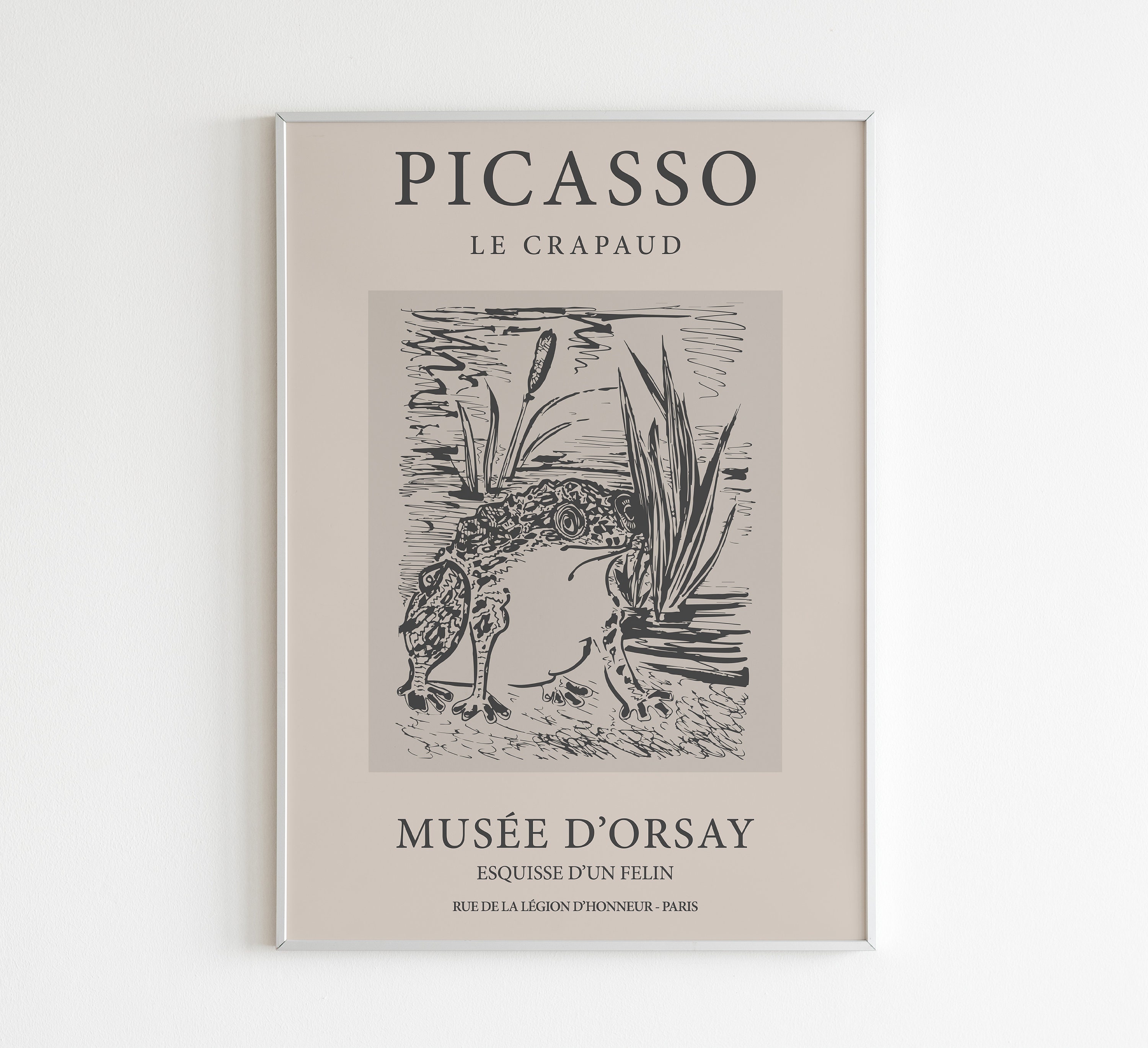 Picasso Animal Print Picasso Animal Art Black Neutral | Etsy