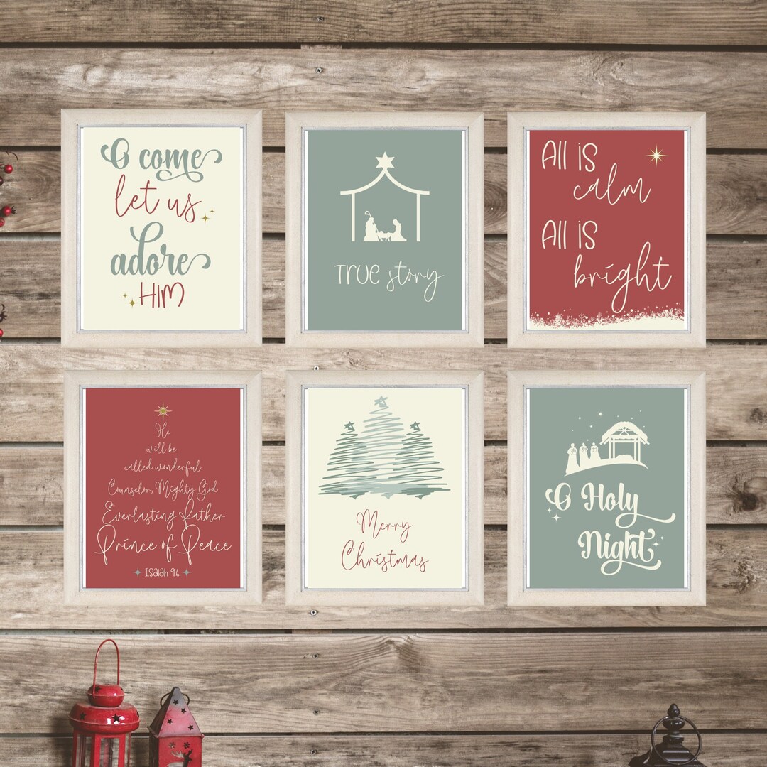 Christmas Wall Art Printable Wall Art Christmas Printables - Etsy