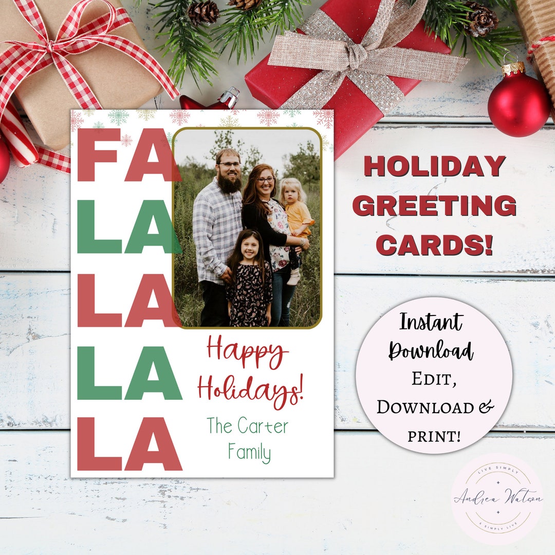 Holiday Greeting Card Christmas Card Christmas Greeting - Etsy