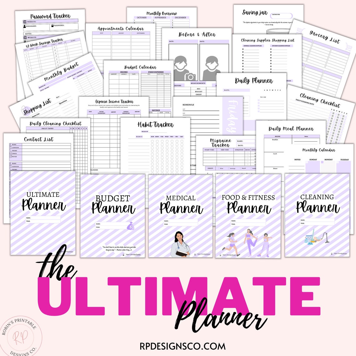 Home Management Binder, Ultimate Household Planner, Medical, Budget ...