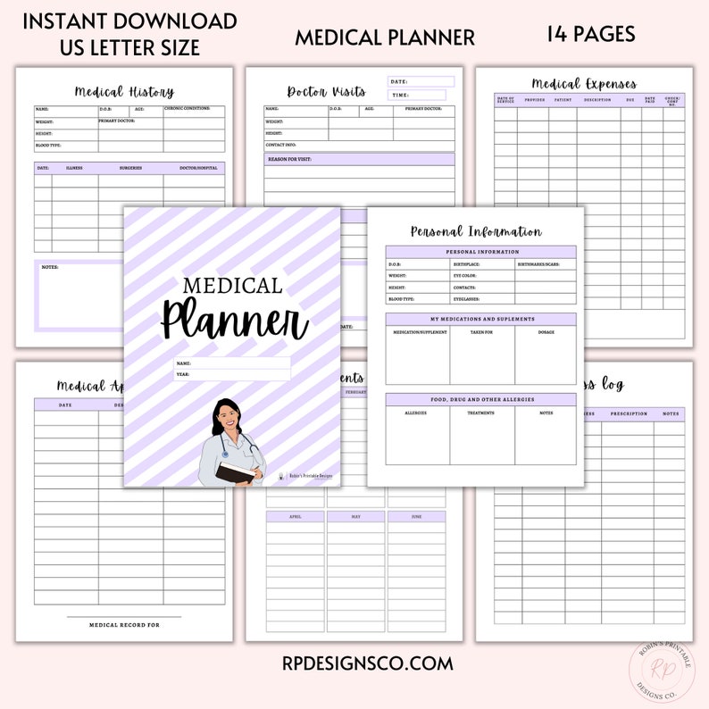 Home Management Binder, Ultimate Household Planner, Medical, Budget ...