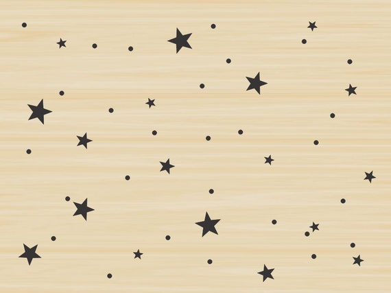 Starry Background Rubber Stamp | Etsy