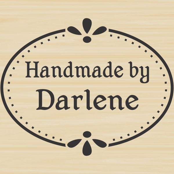 Personalized Handmade by Stamp - Etsy