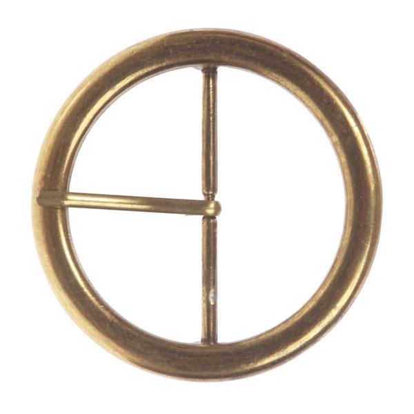 Brass Circle Belt Buckle - Etsy