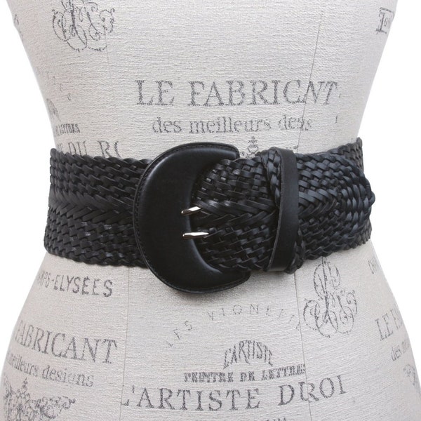 Wide Leather Belt - Etsy