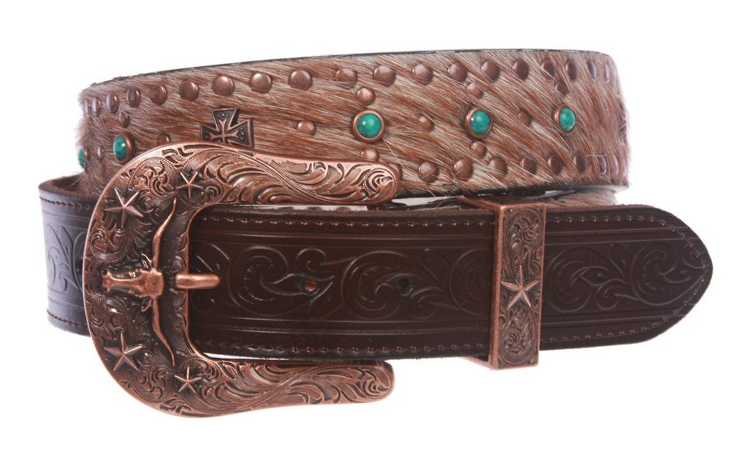 1 1/2 40 Mm Wide Western Floral Vintage Cowgirl Cowboy Engraving ...