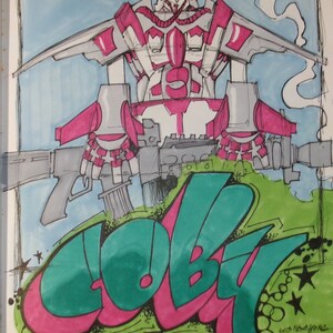 Graffiti Font Art Style Custom Drawn Name Sign Color Drawing Ink ...