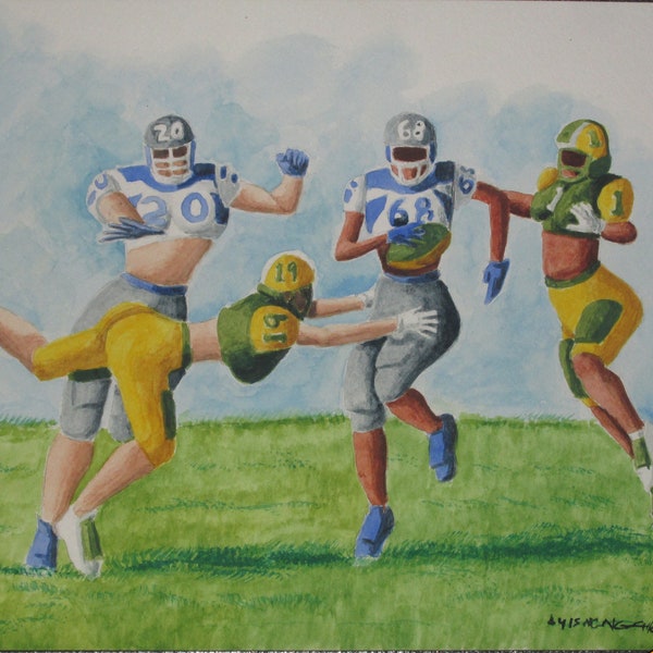 Football Painting - Etsy