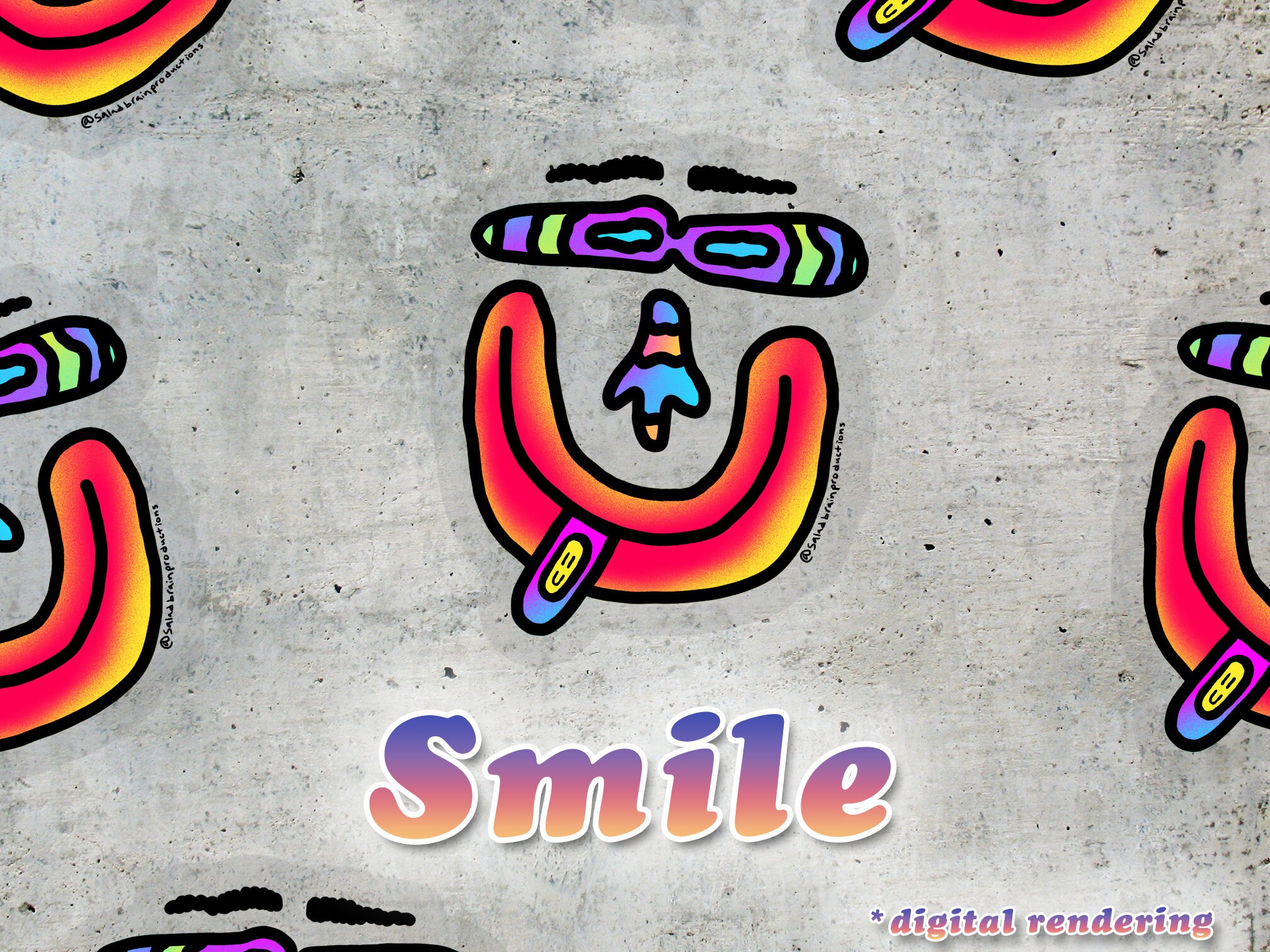 Smile WEIRD SILLY FUNNY Stickers Durable & Water - Etsy UK