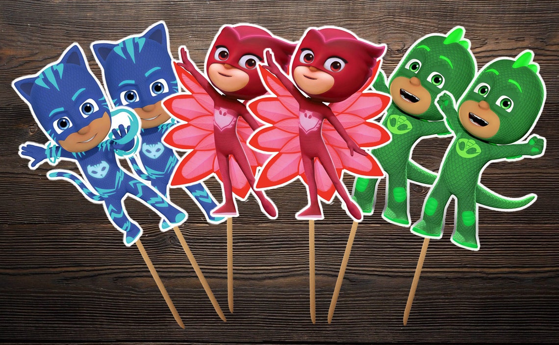 PJ Mask Centerpiece Table Decor Party Decoration - Etsy