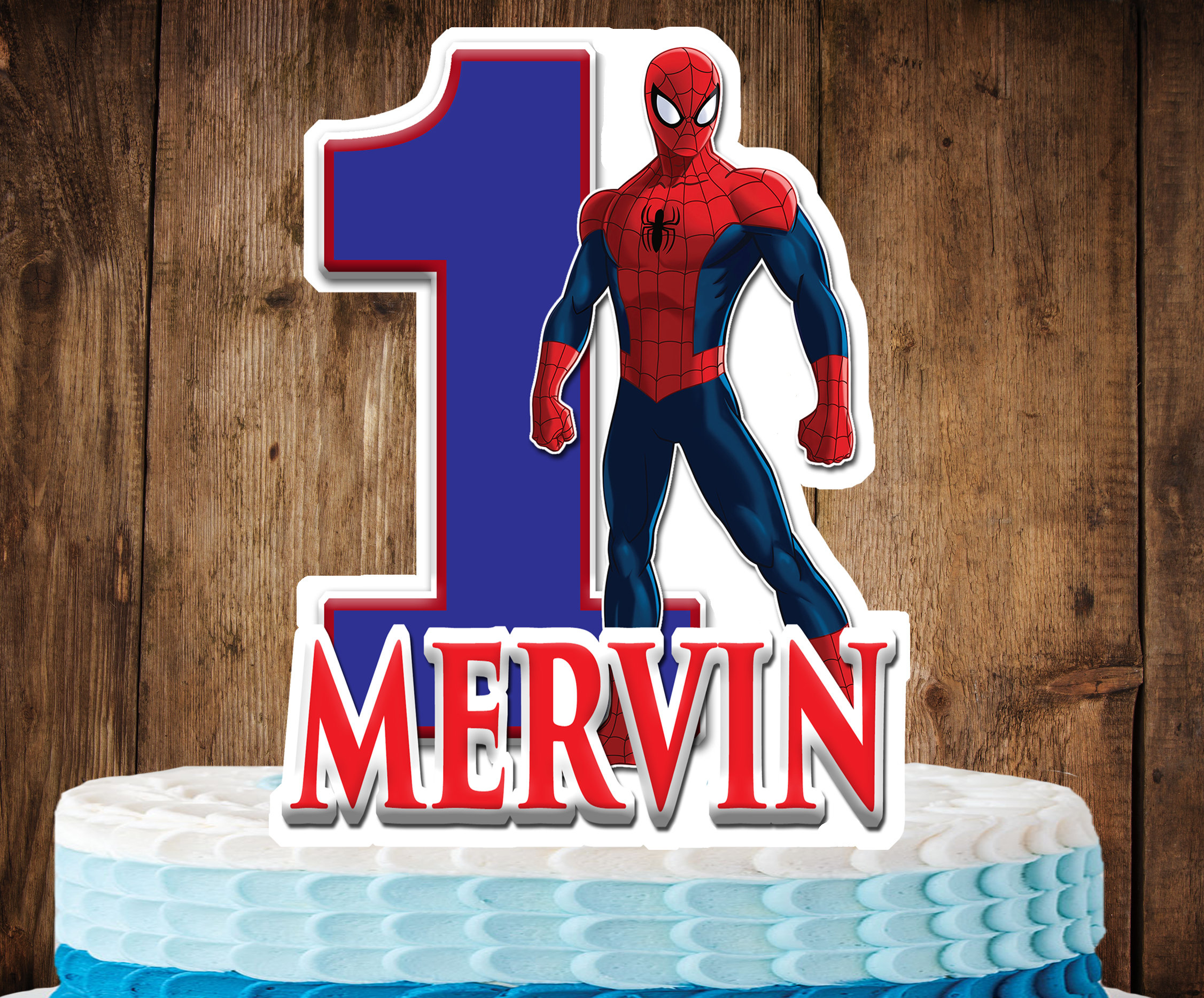 Spiderman Cake Topper Personalized Cake Topper Custom Cake - Etsy Hong Kong