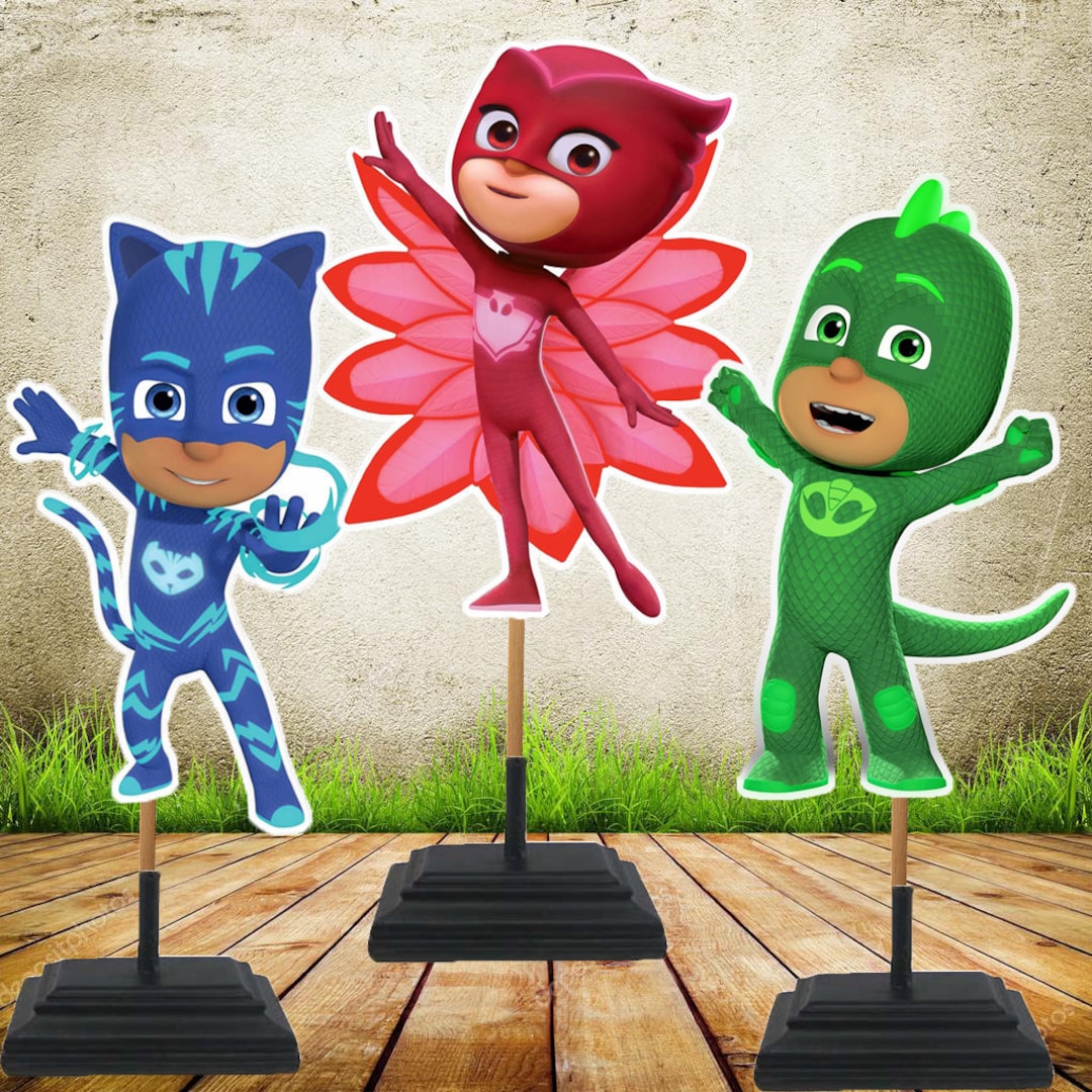 PJ Mask Centerpiece, Table Decor, Party Decoration - Etsy