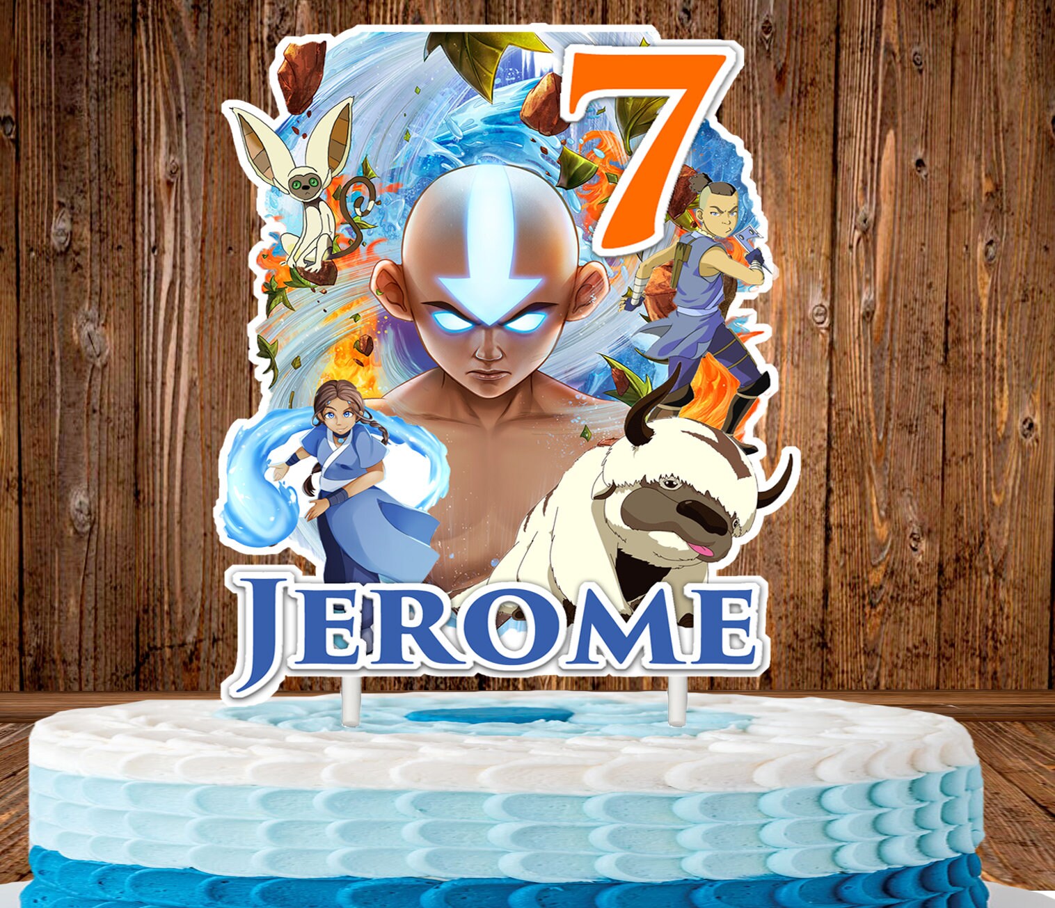 Inspired by Cartoon Cake Topper Personalized Cake Topper | Etsy