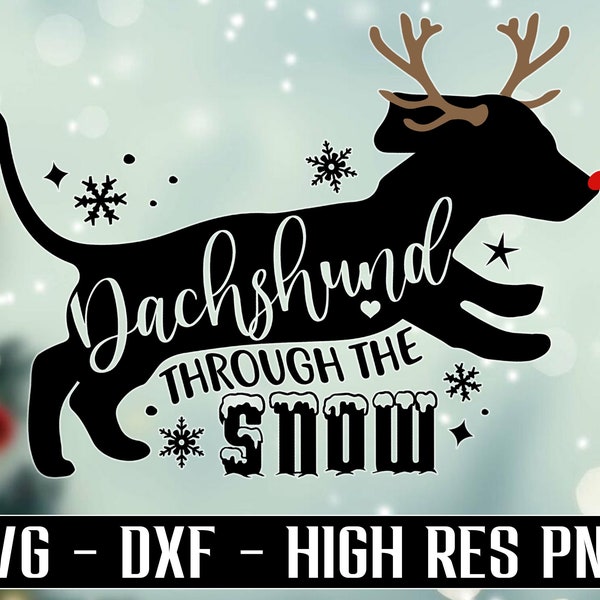 Dachshund Through the Snow - Etsy