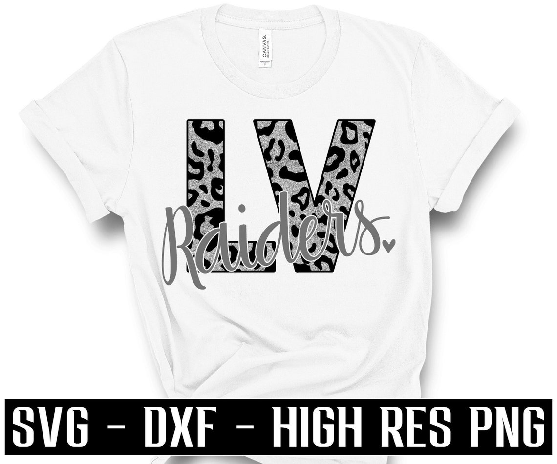 Raiders SVG Leopard Print Svg and Dxf Las Vegas Svg DIY | Etsy