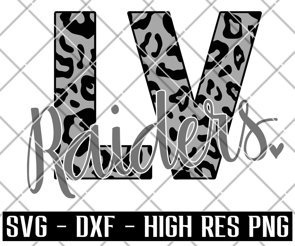 Raiders SVG Leopard Print Svg and Dxf Las Vegas Svg DIY | Etsy