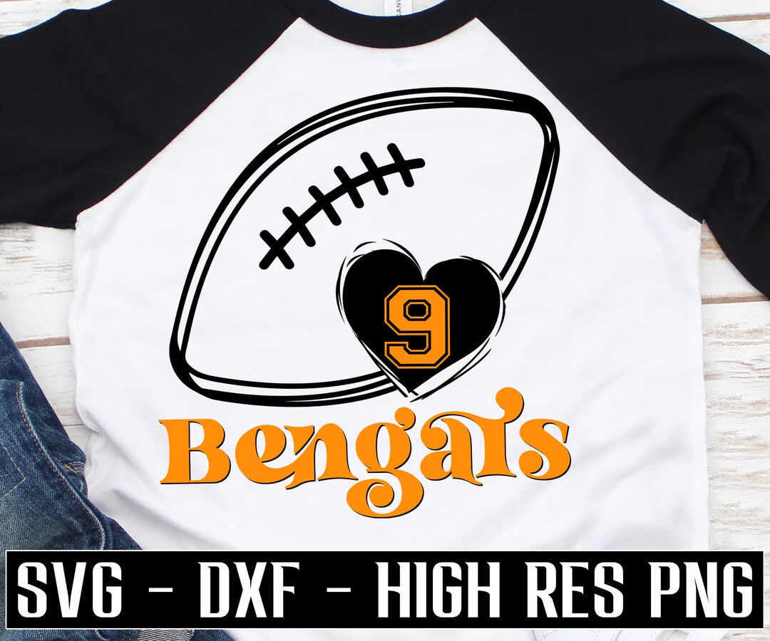 Bengals SVG, Joe Burrow SVG, #9 Svg, Tiger Svg, Kids Bengals Football ...