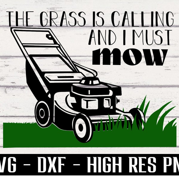 Man Cutting Grass Svg - Etsy