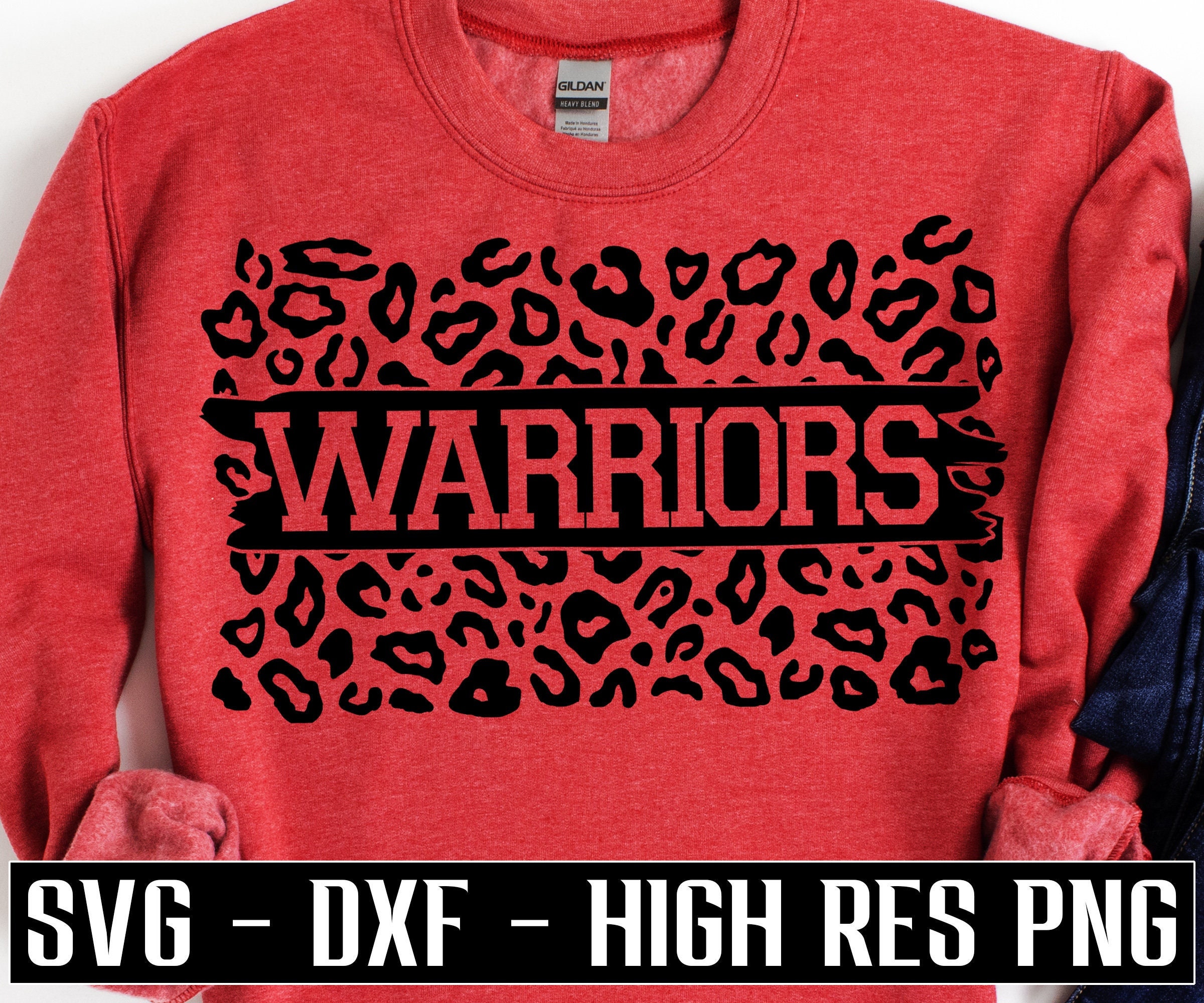 Warriors SVG Leopard Print Svg Retro Warriors Football Shirt - Etsy