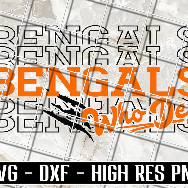 Bengals Font - Etsy