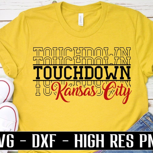 Touchdown Kansas City SVG and Dxf KC Chiefs Svg Diy Chiefs - Etsy