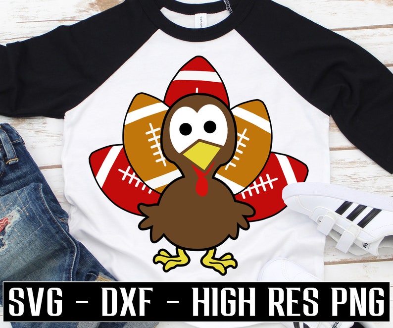 Football Turkey SVG Kids Thanksgiving SVG Football Season Svg - Etsy