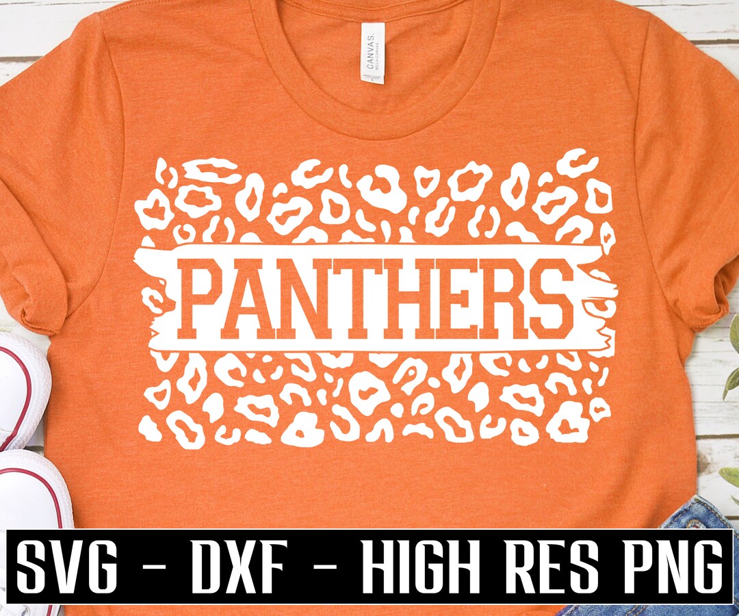 Panthers SVG, Leopard Print Svg Boho Panthers Football Shirt Svg Dxf ...