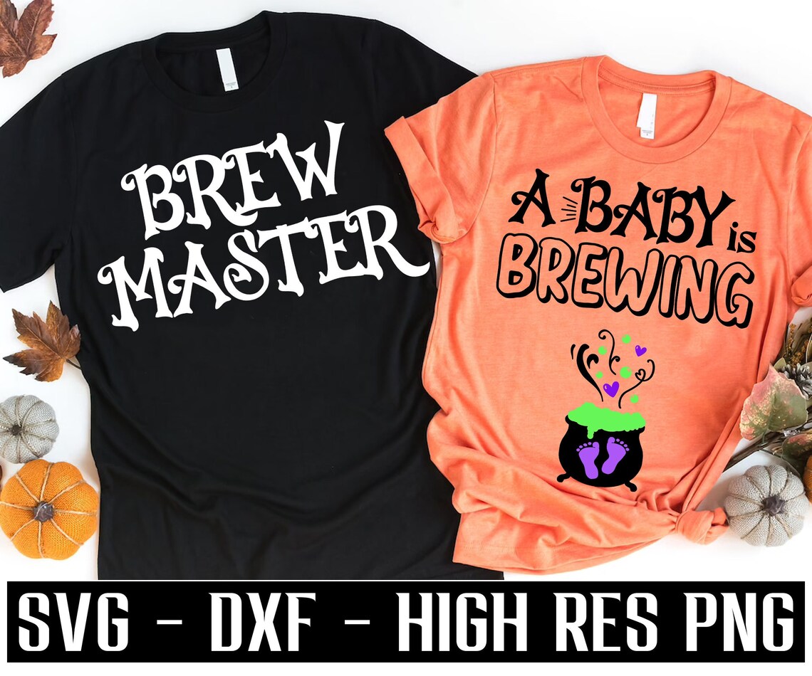 A Baby is Brewing Svg, Brew Master Svg, Husband Wife Couples Halloween ...