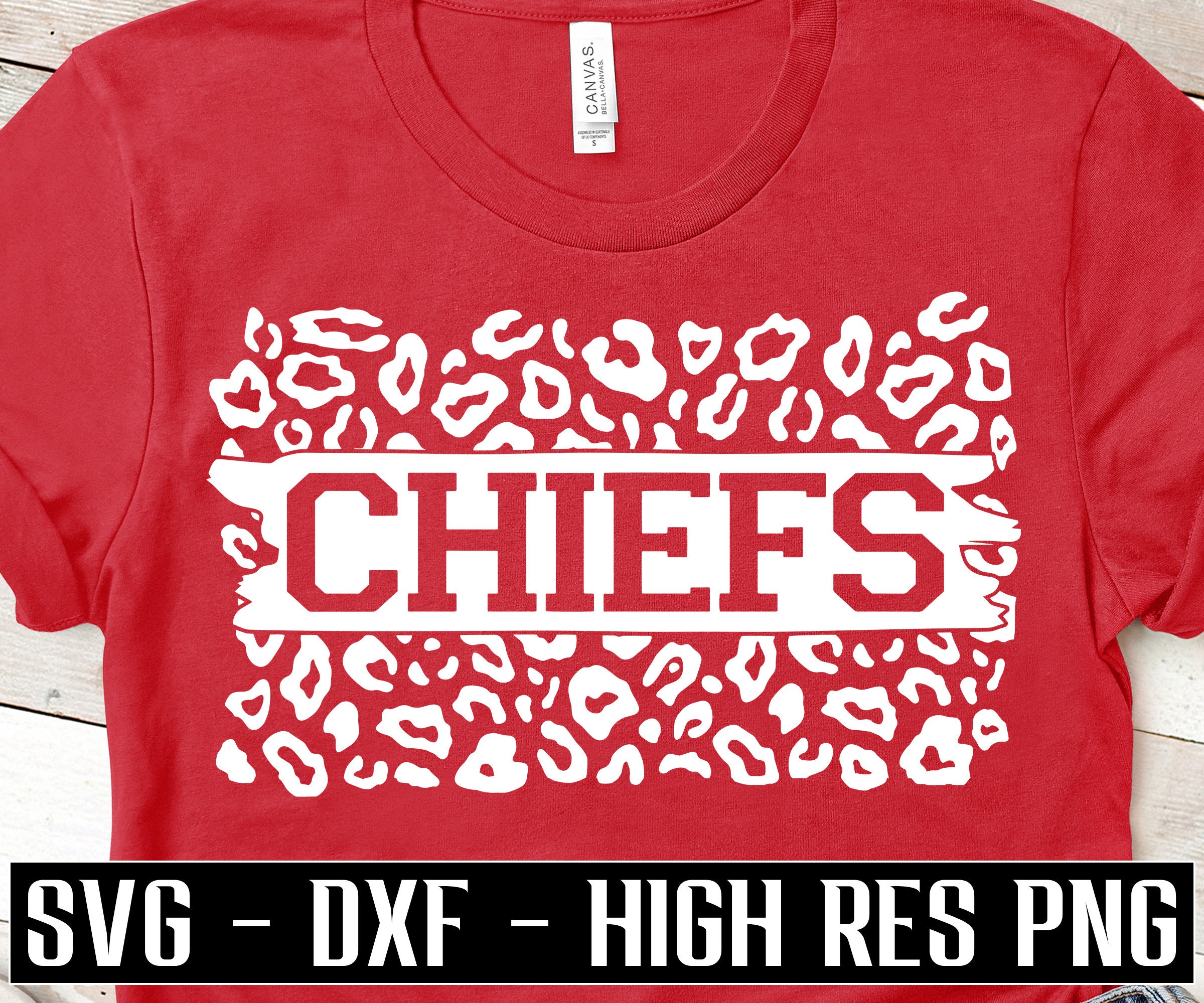 Chiefs SVG, Leopard Print Svg Retro Kansas City Football Shirt Svg Dxf ...