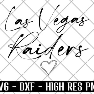 Las Vegas SVG Hand Written Svg and Dxf Raiders Svg Handwriting Carr ...