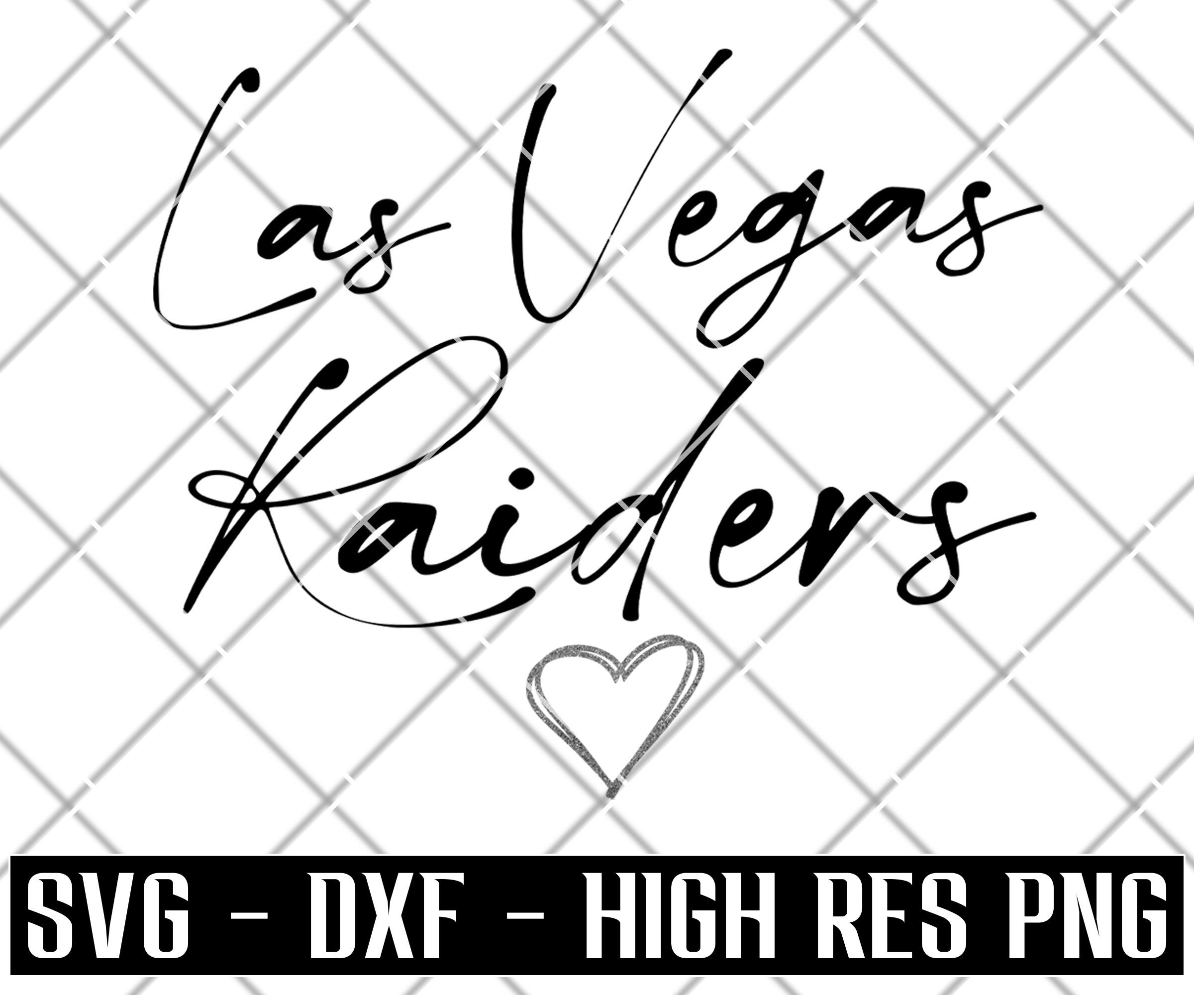 Las Vegas SVG Manuscrit svg et dxf Raiders svg écriture manuscrite Carr ...