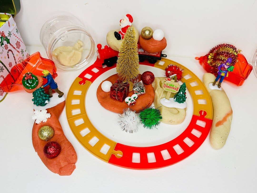 Christmas Train Play Dough Kit *POLAR EXPRESS *santa Play Dough*holiday ...