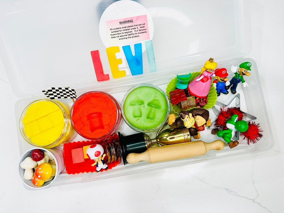 Super Mario Bros Dough Kit: Custom Resin Name, Birthday Party - Etsy