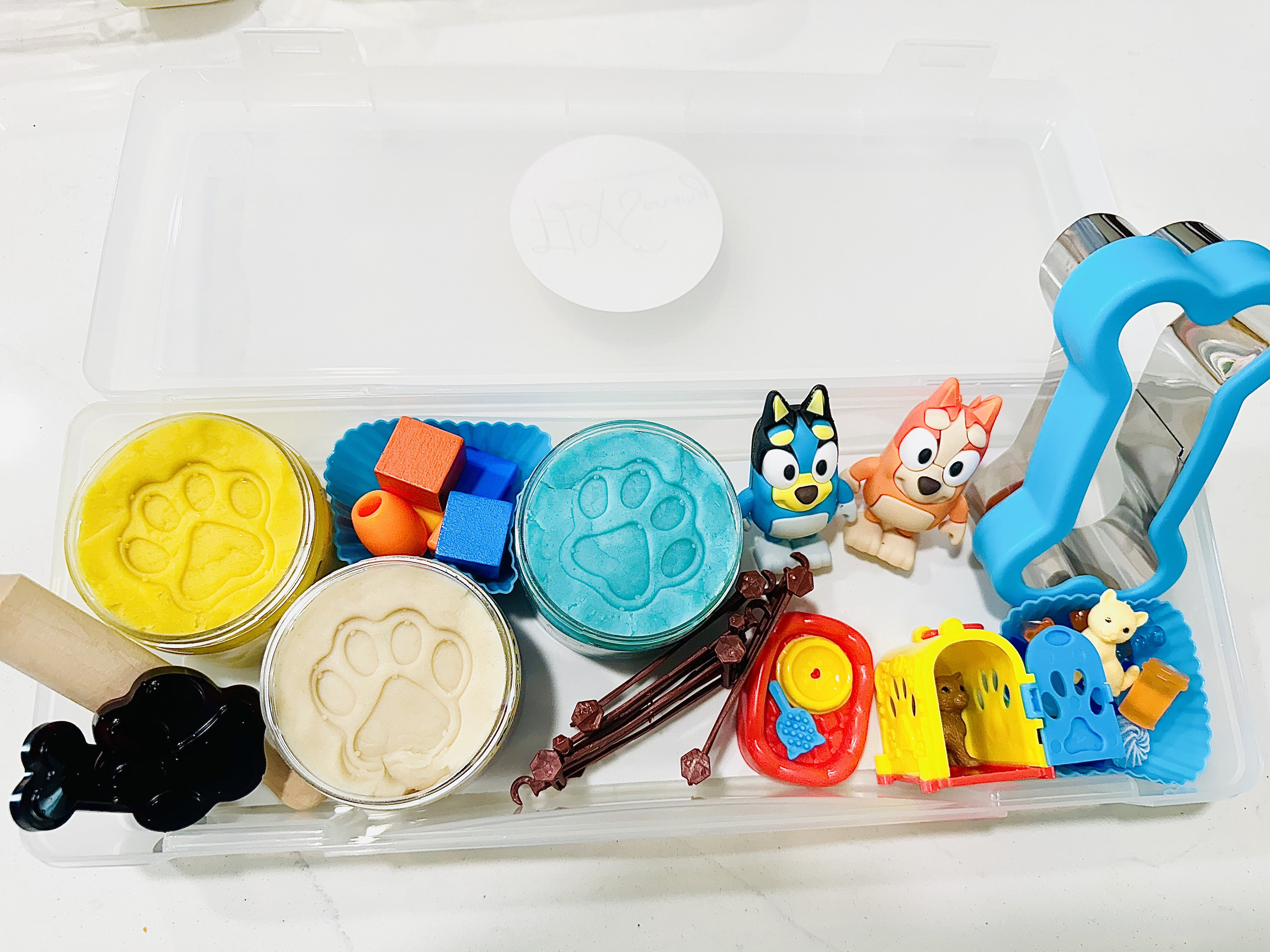 BLUEY Large Dough Kit BLUEY and BINGO disney Birthday bluey Birthday ...