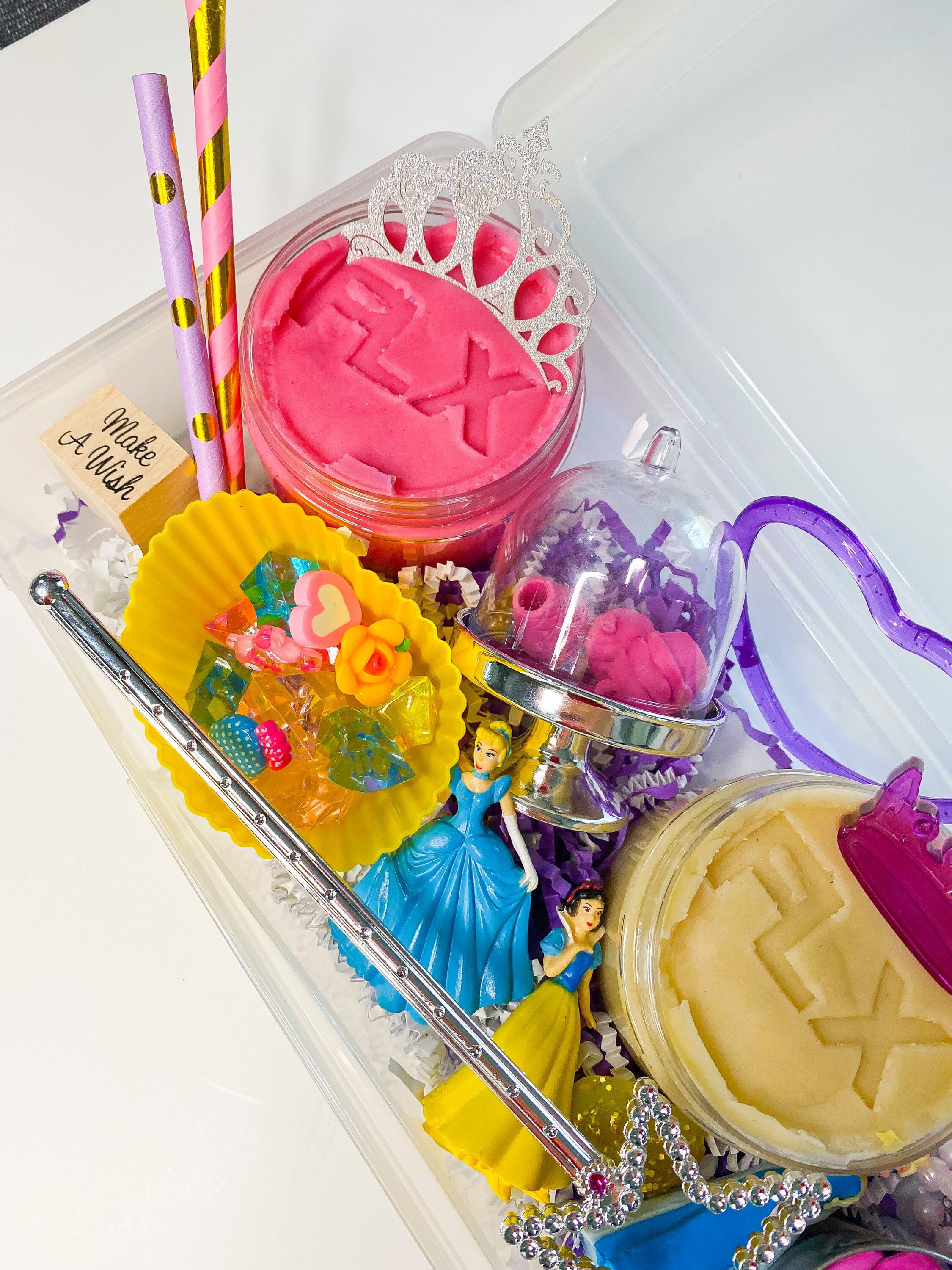 PRINCESS PRINCESSES Play Dough Kit RESIN Name disney Princess resin ...