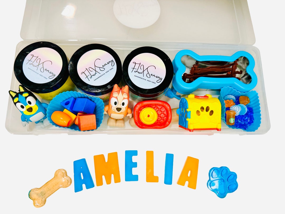 BLUEY Large Dough Kit BLUEY and BINGO disney Birthday bluey Birthday ...