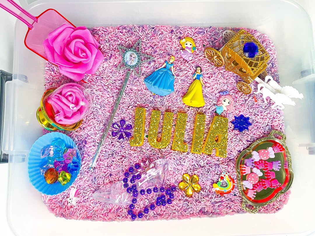 PRINCESS Rice Kit *custom RESIN Name *disney Princess *screen Free Play ...