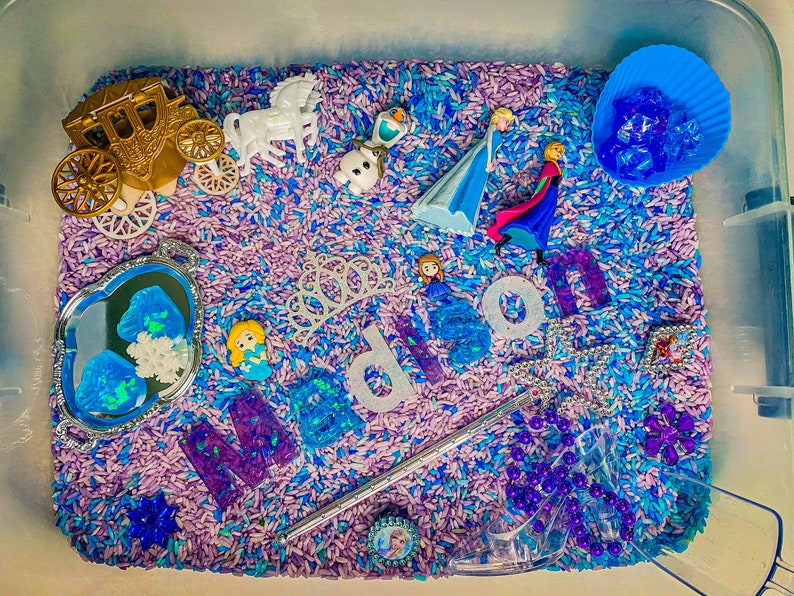 FROZEN PRINCESS SENSORY Rice Kit Princess Disney Princess - Etsy