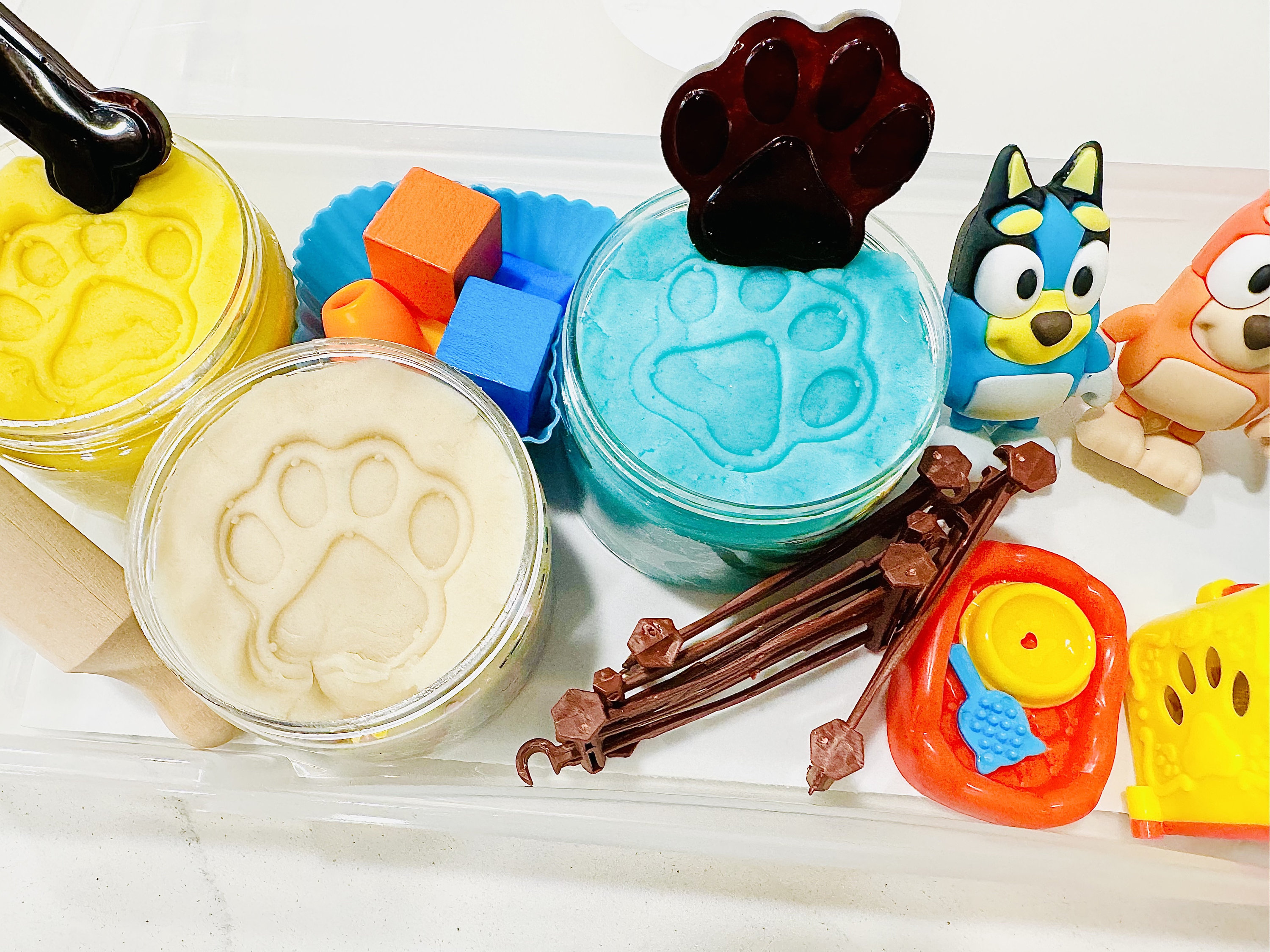 BLUEY Large Dough Kit BLUEY and BINGO disney Birthday bluey Birthday ...