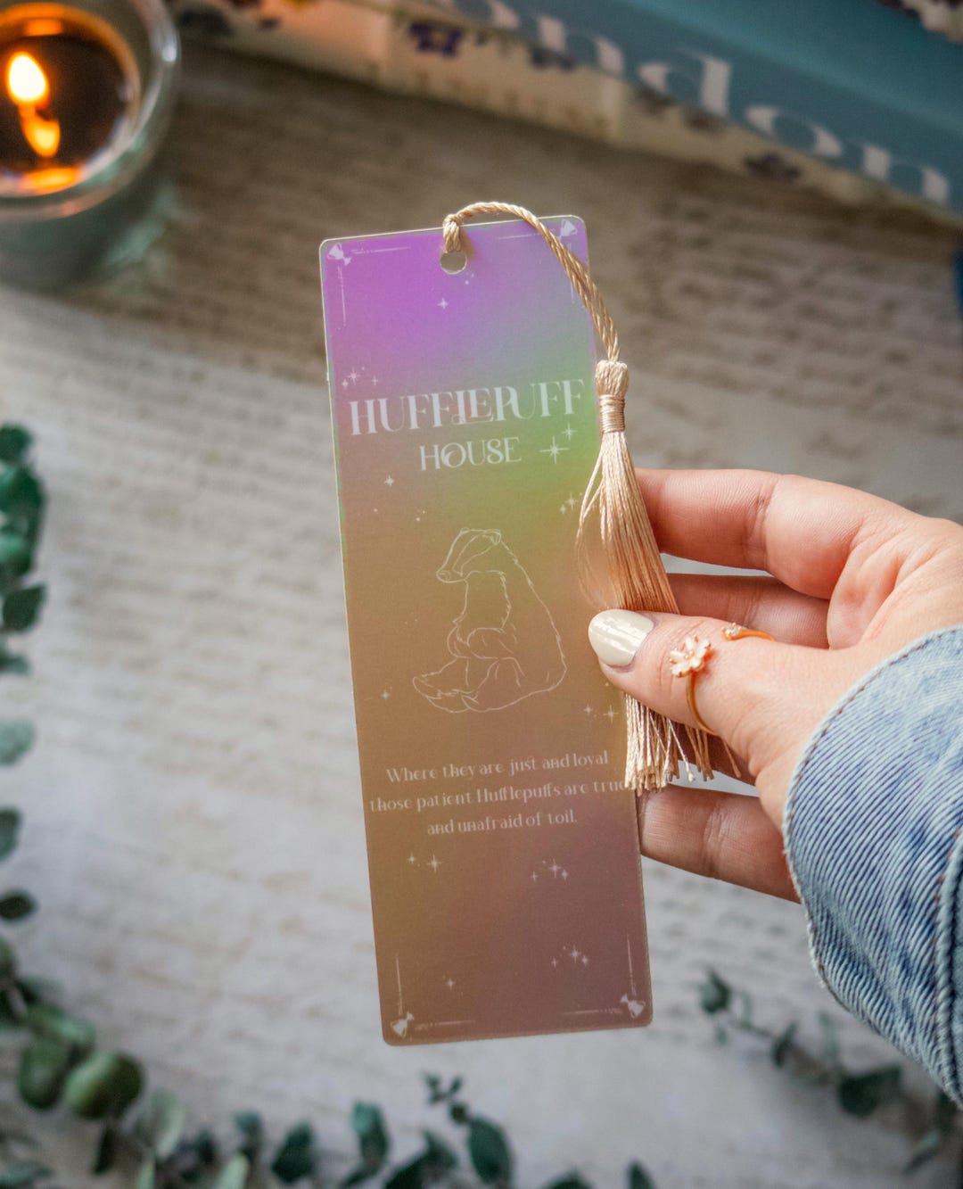 Wizarding House Inspired Bookmark | Wizarding School Bookmark - Etsy