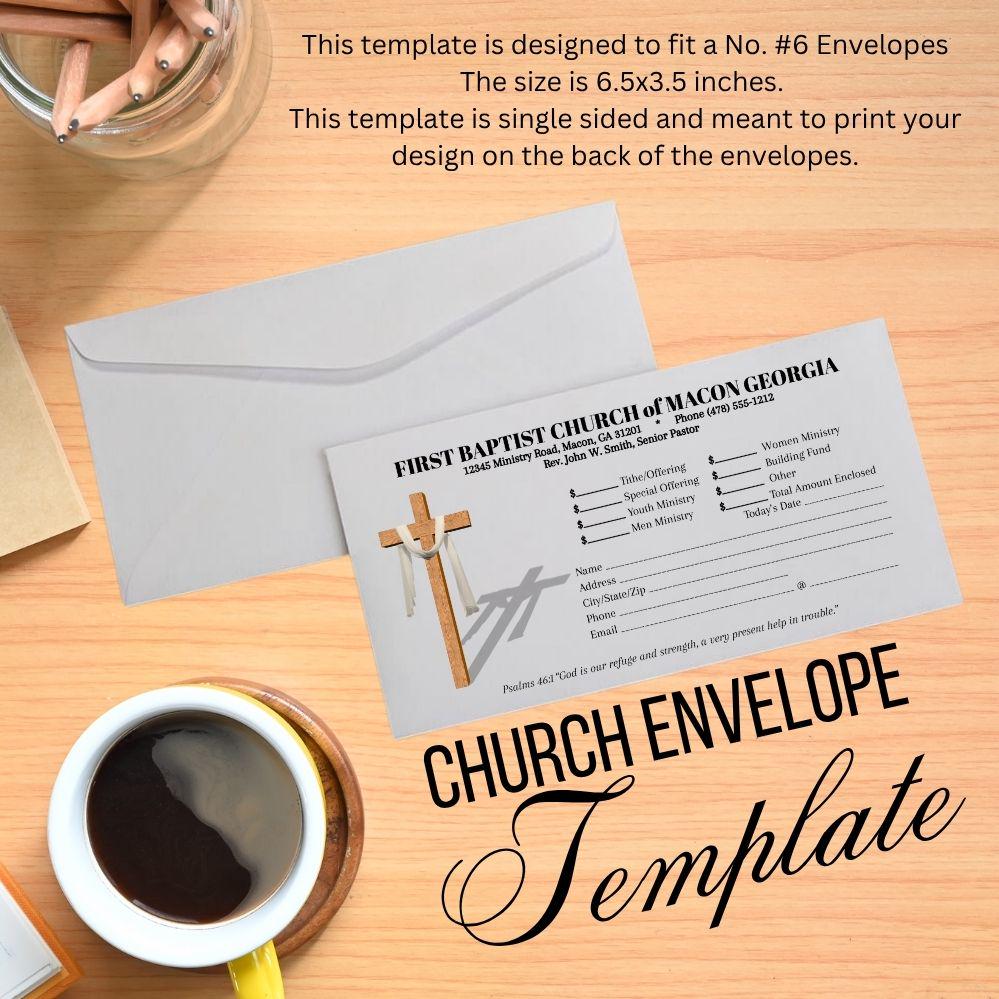 Church Tithe Envelope Template, Customizable Printable (digital ...