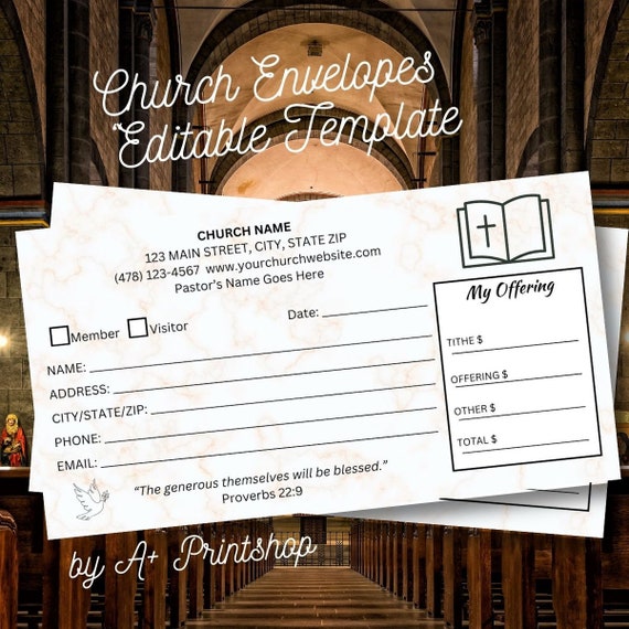 Tithes And Offering Envelopes Backgrounds