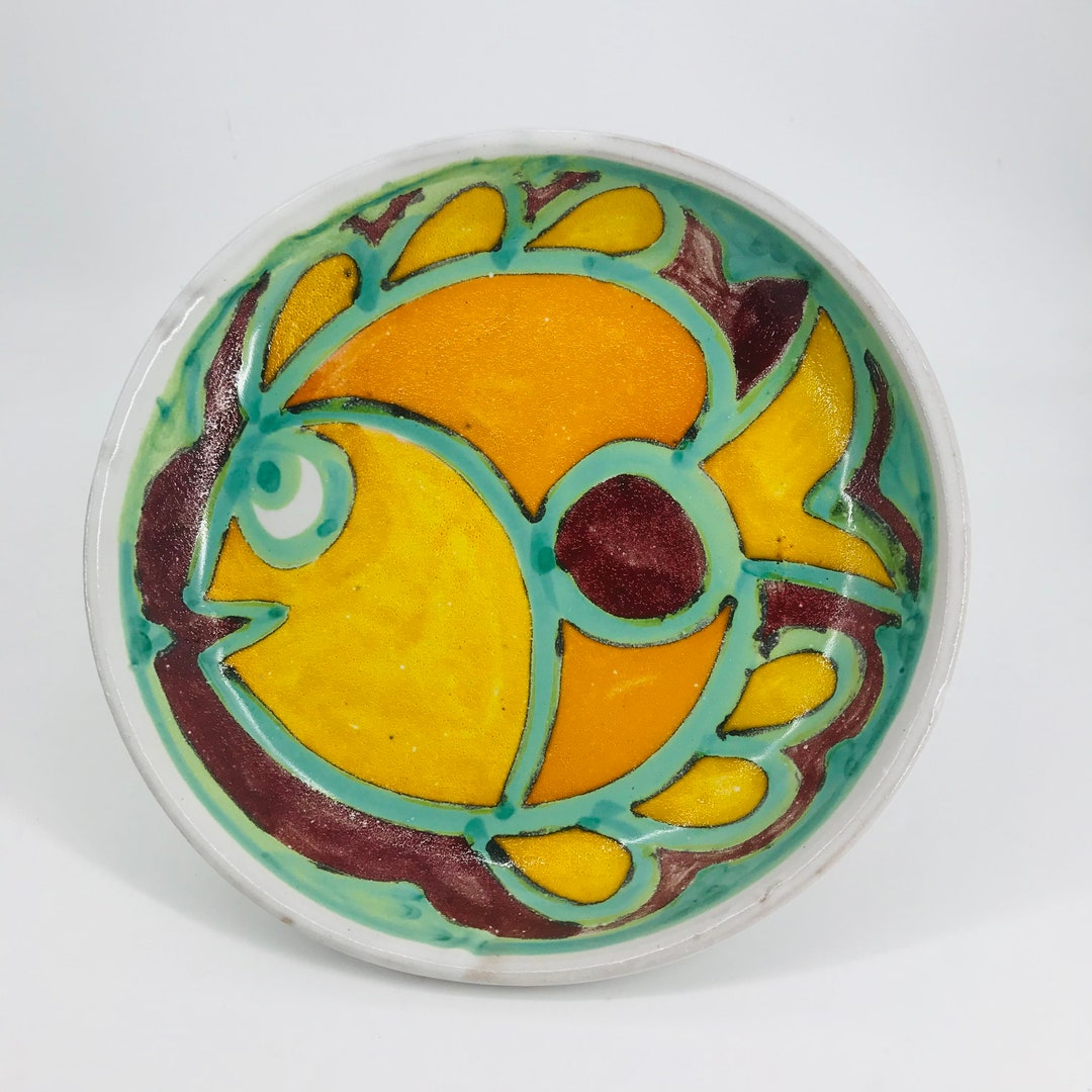 Rare Vintage Giovanni Desimone De Simone MCM Italian Ceramic Art Plate ...